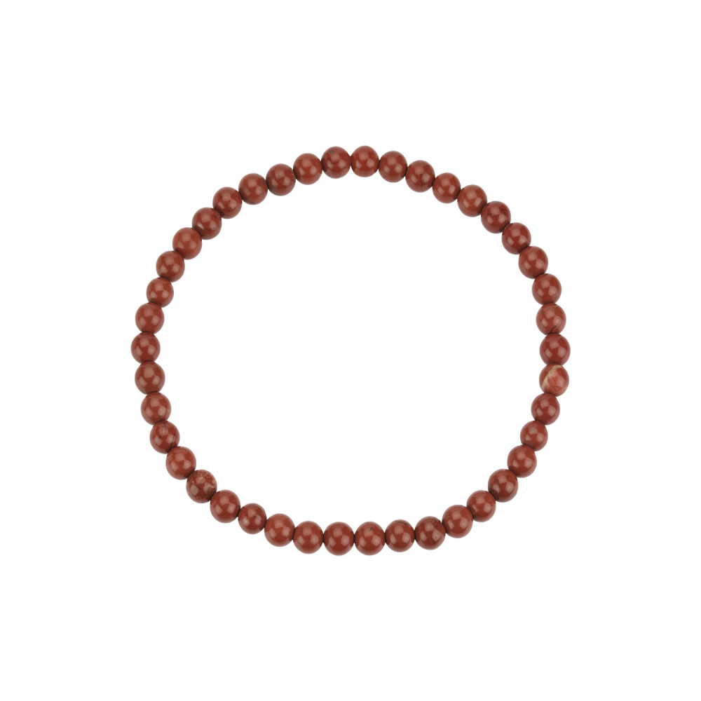 PUNANE JASPIS käekett (pärl 4 mm)