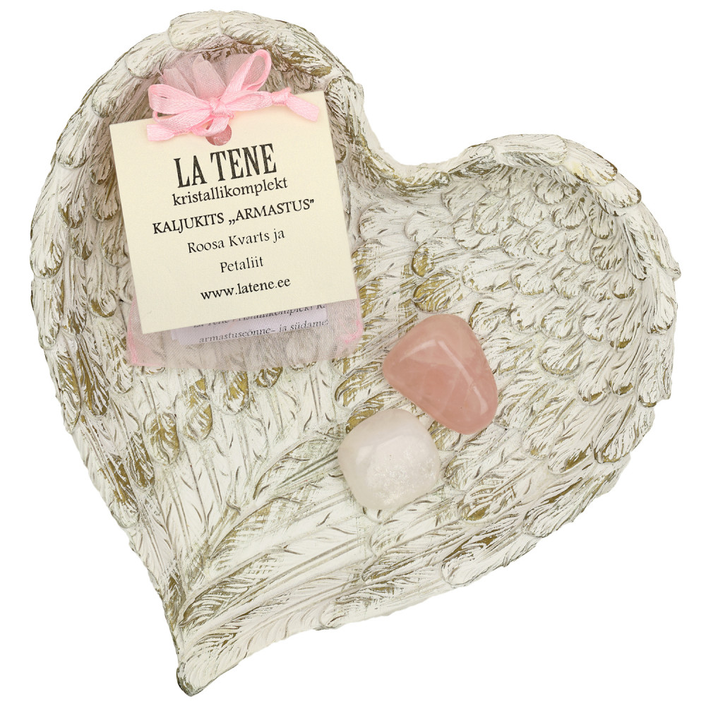 LA TENE kristallikomplekt KALJUKITS "ARMASTUS"