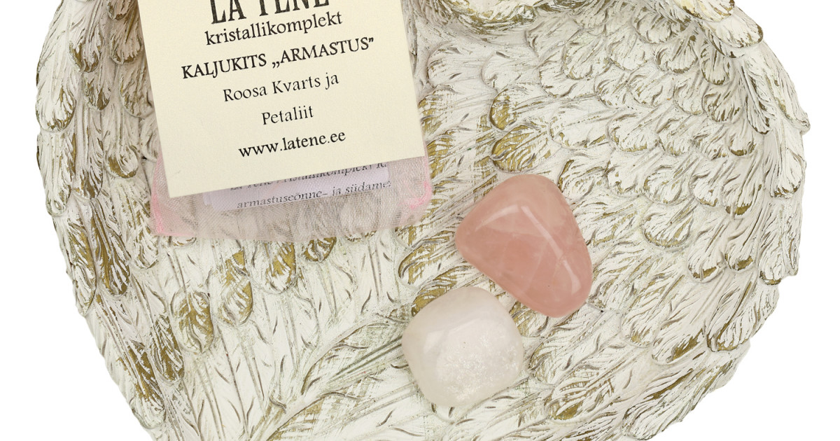 LA TENE kristallikomplekt KALJUKITS "ARMASTUS"