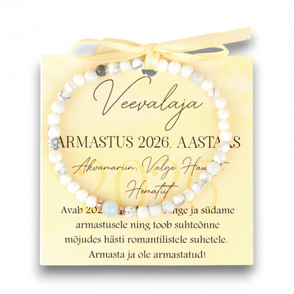 LA TENE käekett VEEVALAJA "Armastus 2026. aastaks" – Akvamariin ja ...