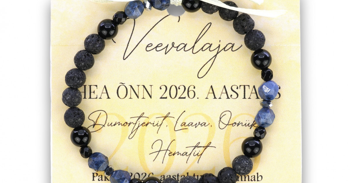 LA TENE käekett VEEVALAJA "Hea õnn 2026. aastaks" – Dumortjeriit, Laava ...