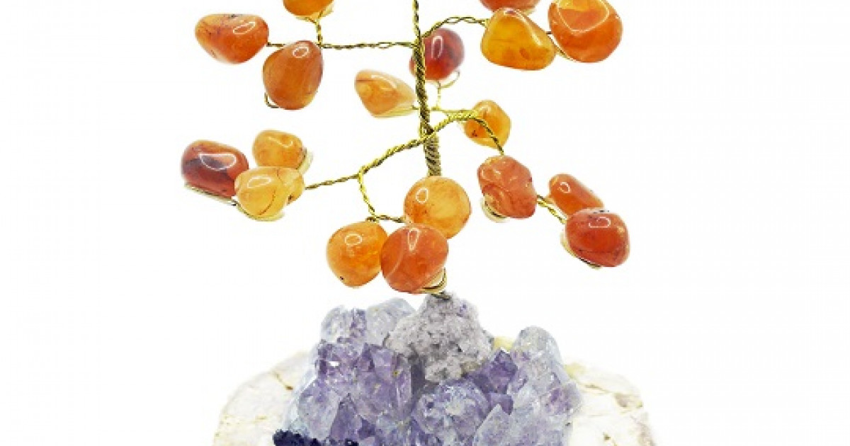 KARNEOOL bonsai Ametüst geoodil FENG SHUI